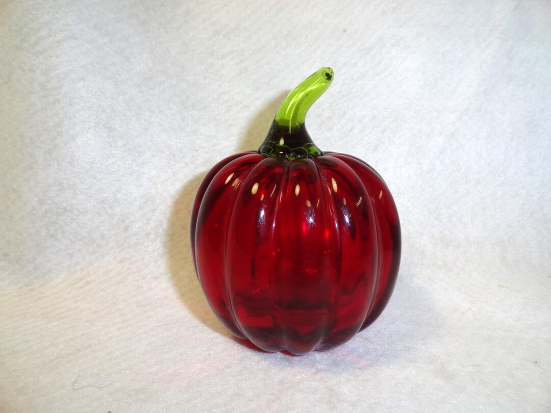 Blenko Small Ribbed Art Glass Pumpkin - New - Etsy