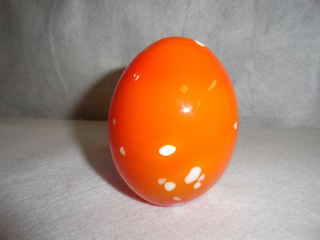 Blenko Pawpaw Egg With Frit - Etsy