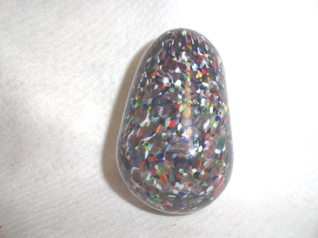 Blenko "confetti" Lunchtime Piece Large Egg - One of a Kind! - Etsy