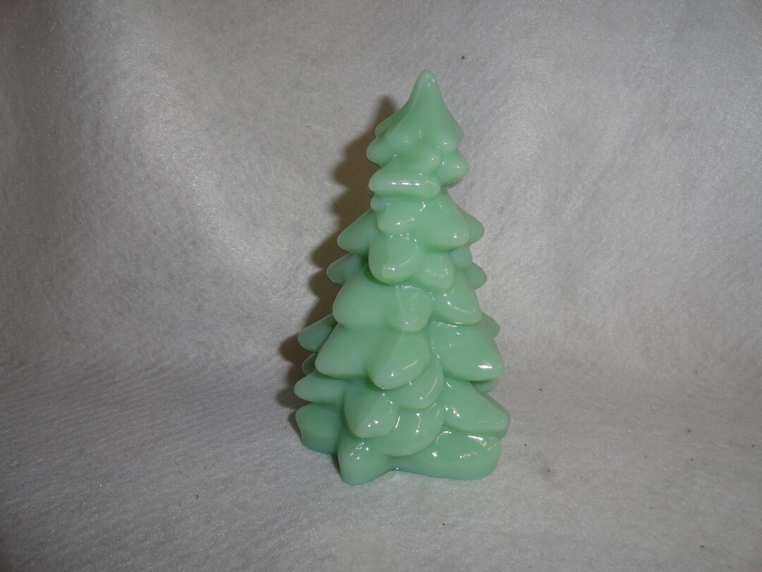 Mosser Art Glass Jadeite Christmas Tree - Etsy