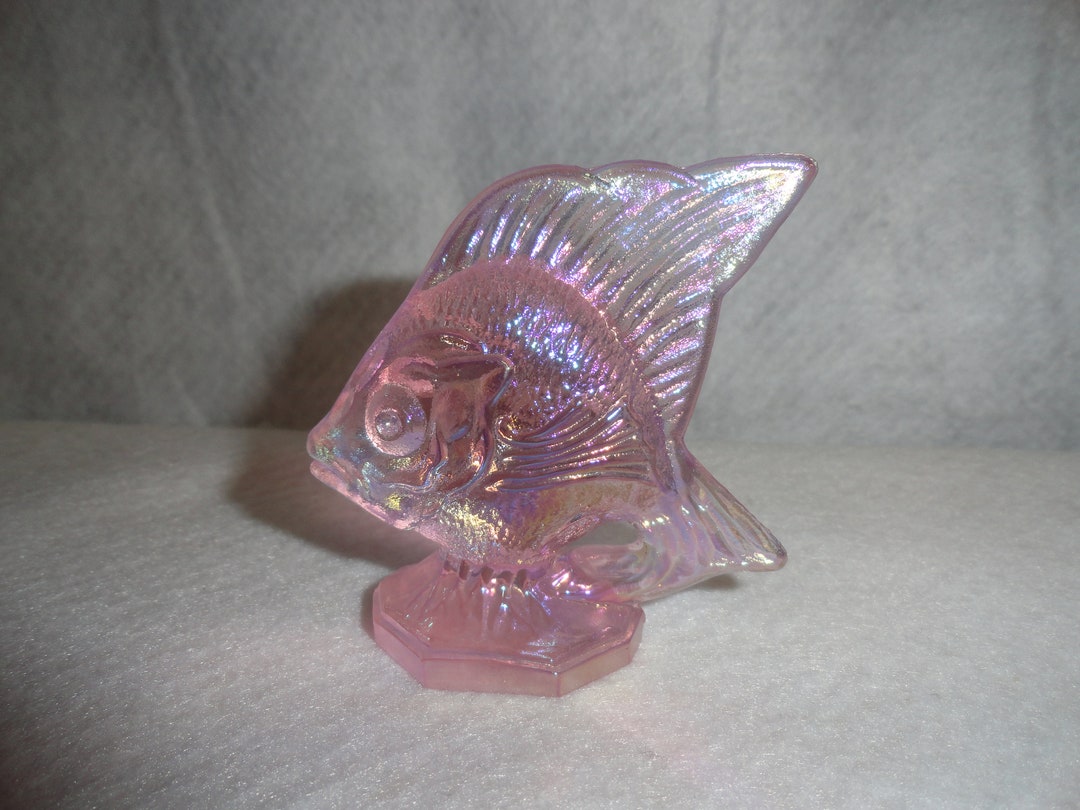 Fenton Iridescent Pink Sunfish Figurine - Etsy
