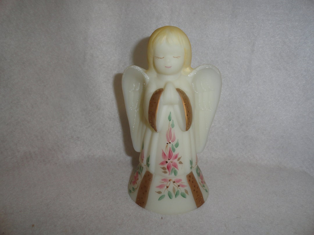 Fenton Limited Edition Hand Painted Angel Figurine - Etsy