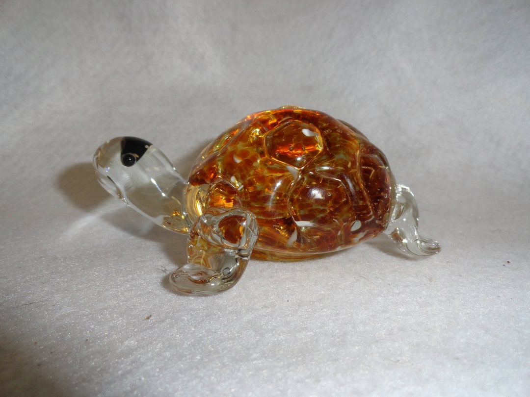 Hand Blown Cased Glass Turtle Made for Lenox - Etsy