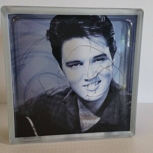 Elvis Glass Block With Lights - Etsy