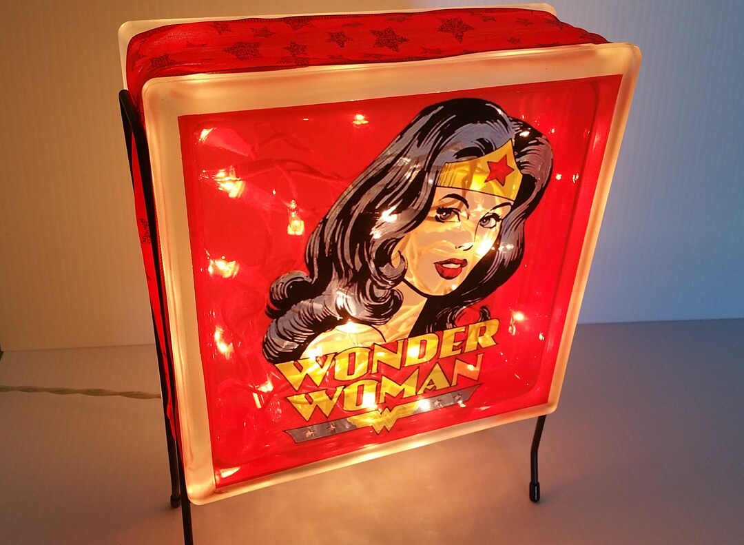 WW Glass Block With Lights - Etsy