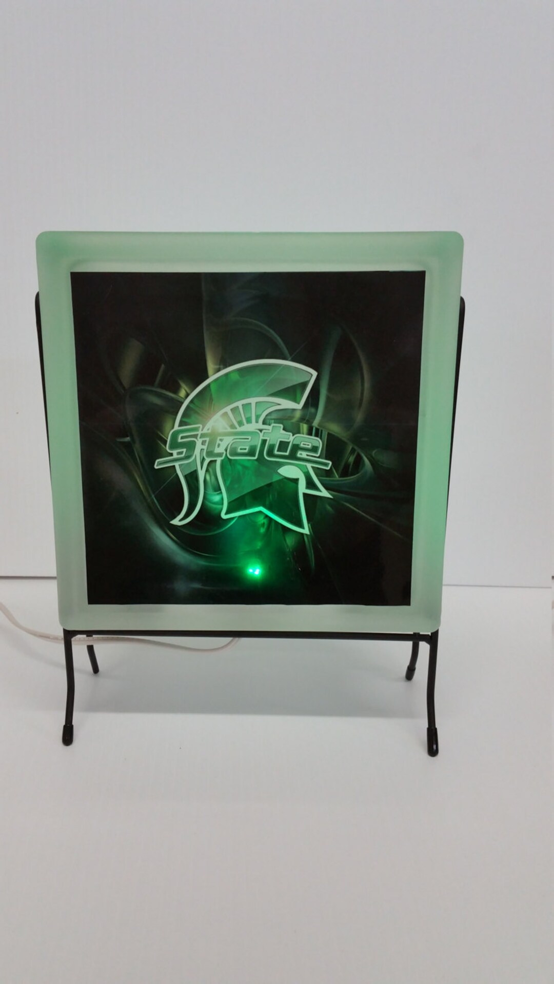 Michigan State Glass Block With Lights - Etsy