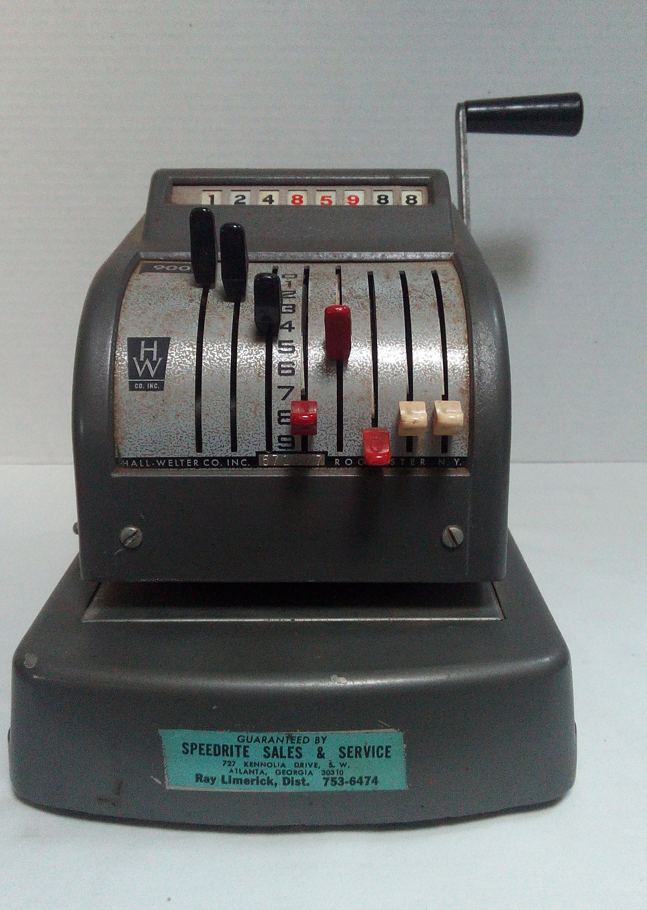 ON SALE Vintage Speedrite Checkwriter by Hall-Welter model | Etsy
