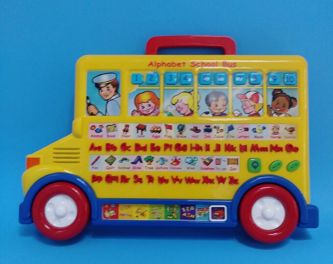 REDUCED ***** Alphabet School Bus / Learning Toy / Interactive Learning ...