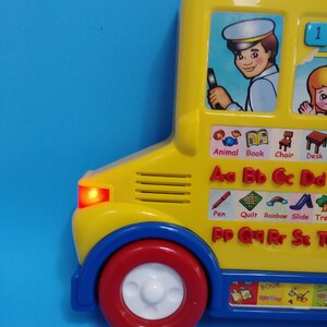 REDUCED Alphabet School Bus / Learning Toy / Interactive Learning Tool ...