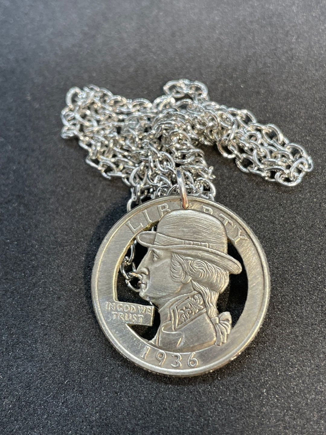 Hobo Quarter Washington Cut Coin - Etsy