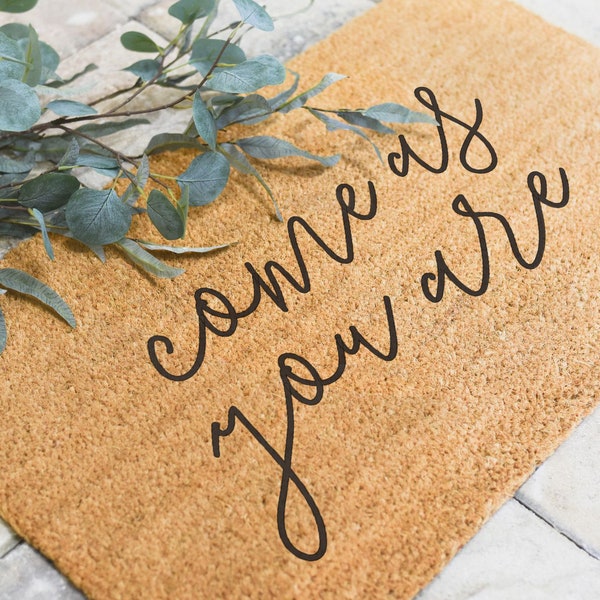 Come as You Are Doormat - Etsy