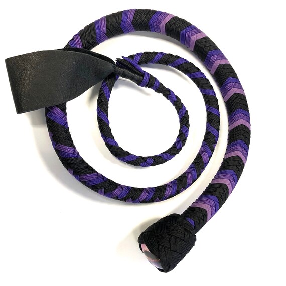 Hybrid Crop Tipped Nylon Snake Whip With Leather - Etsy