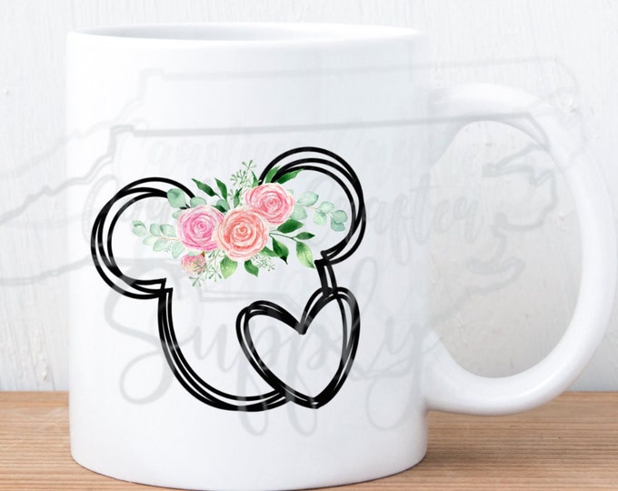 Mickey and Minnie Sublimation Transfer Mouse Ears Sublimation | Etsy