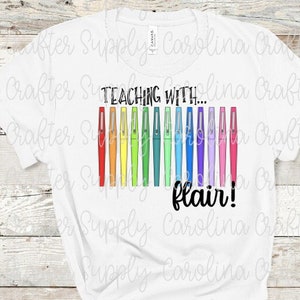 Sublimation Design, Sublimation PNG Design, Teaching With Flair ...