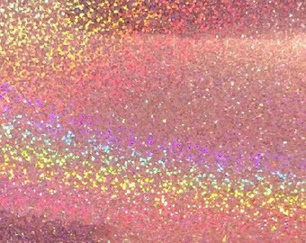 Rose Gold Holographic Vinyl Light Pink Holographic Adhesive | Etsy