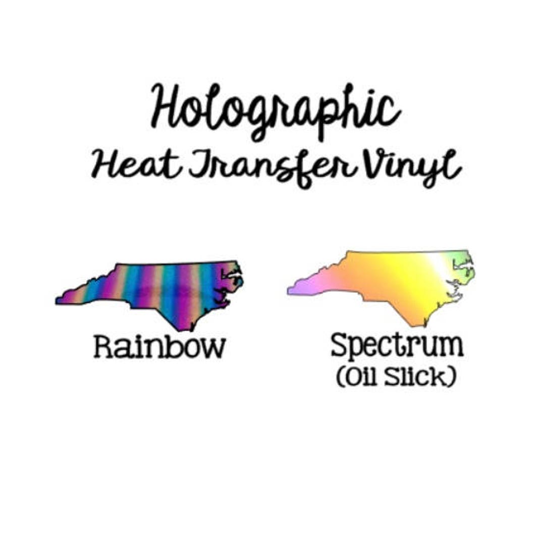 Holographic HTV Rainbow HTV Oil Slick Htv Holographic Vinyl Metallic ...