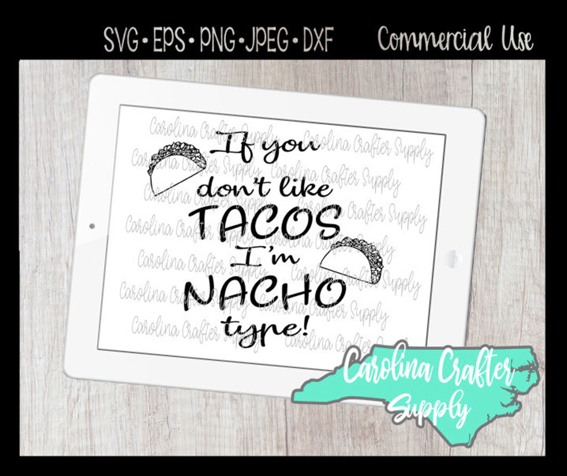 Tacos Cut File Bundle Taco Lover SVG If You Don't Like - Etsy