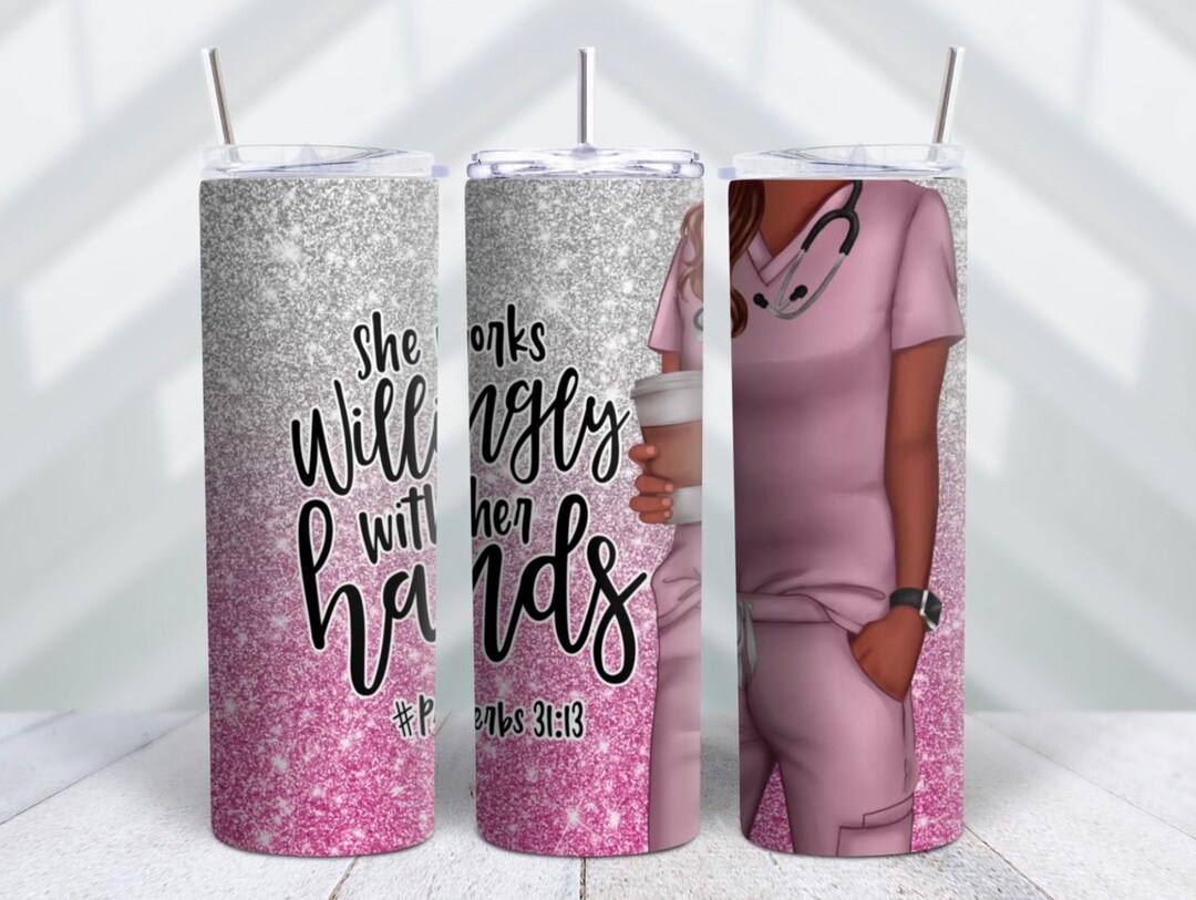 Nurse Tumbler Glitter Nurse Tumbler Nursimg Student Tumbler New Nurse ...