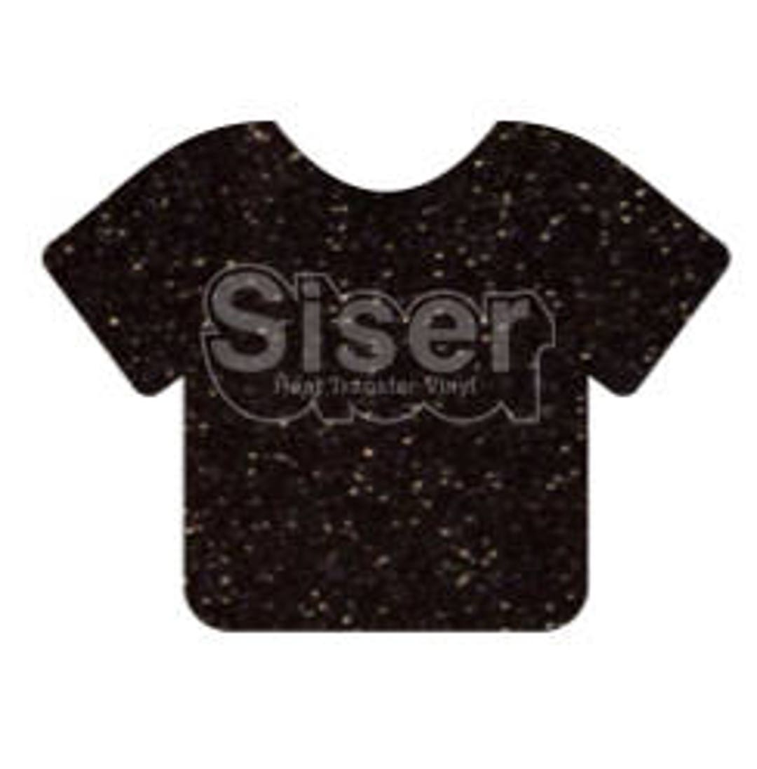 Black Glitter HTV Siser Glitter HTV Siser Glitter Heat Transfer Vinyl ...