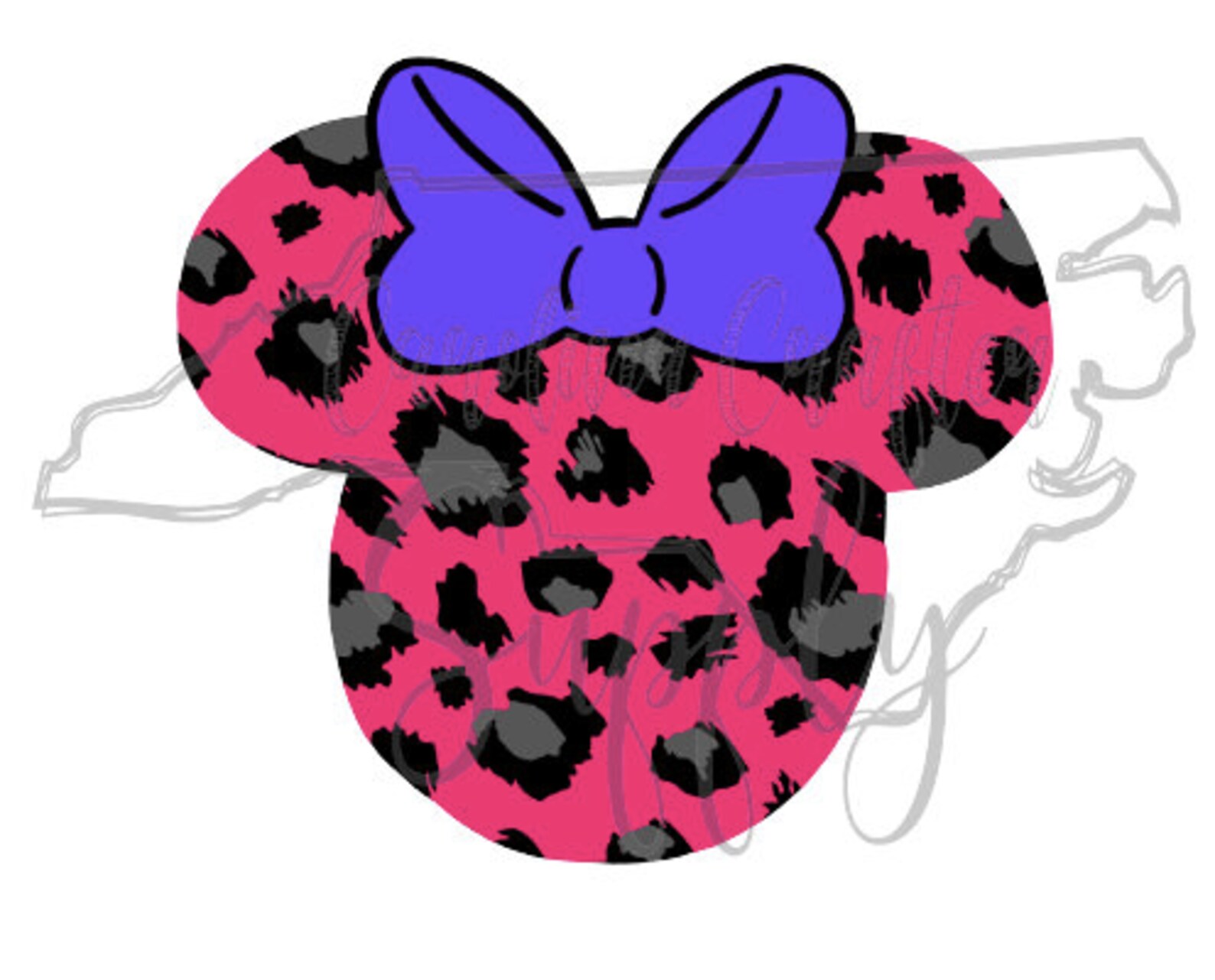 Minnie Sublimation Transfer Minnie PNG Minnie Shirt Design Mouse Ears ...