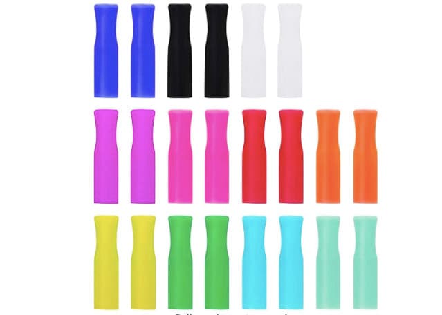 Silicone Straw Tip Reusable Straw Tips Food Grade Silicone Straw Tip ...