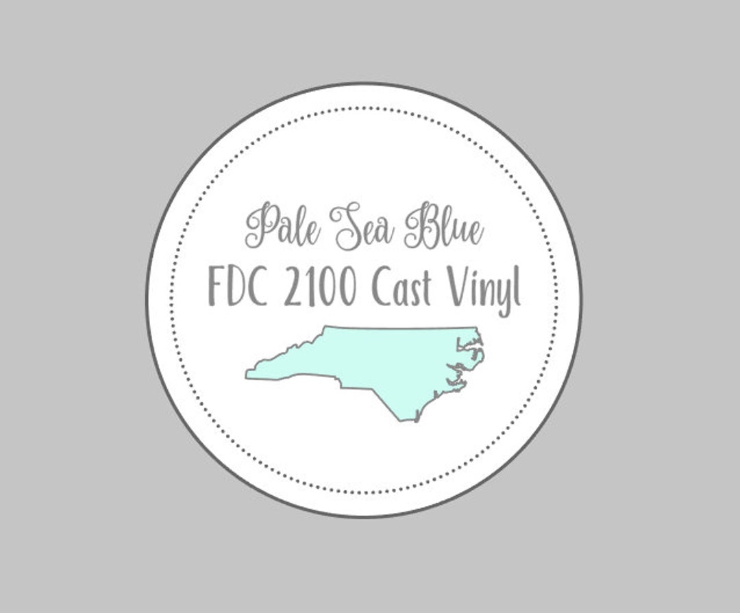 Pale Sea Blue FDC 2100 Cast Adhesive Vinyl - Permanent Outdoor ...
