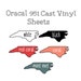 Oracal Vinyl, Oracal Adhesive Vinyl, Cast Vinyl, Oracal Vinyl Sheets ...