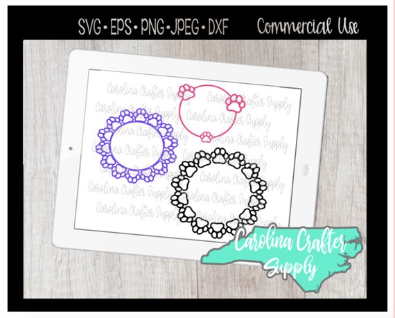 Monogram Frame Cut File Bundle Svg Jpeg Png Dxf Eps - Etsy