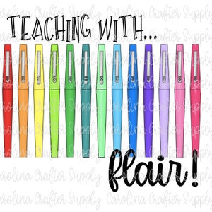 Sublimation Design, Sublimation PNG Design, Teaching With Flair ...