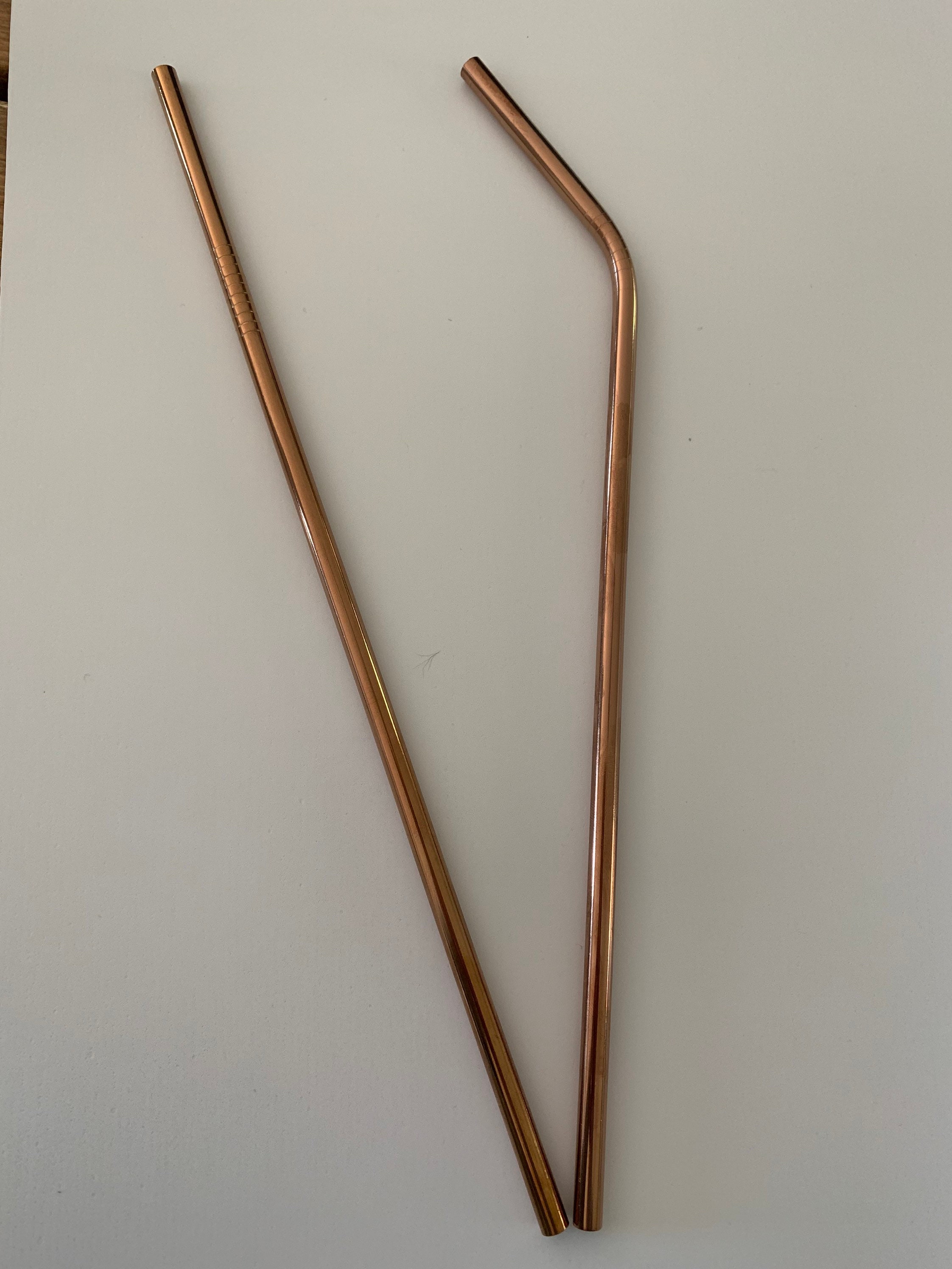 Reusable Straws Rose Gold Stainless Steel Straw Rose Gold | Etsy