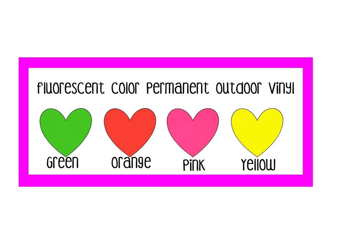Adhesive Vinyl Sheets Fluorescent Vinyl Fluorescent Adhesive Vinyl ...