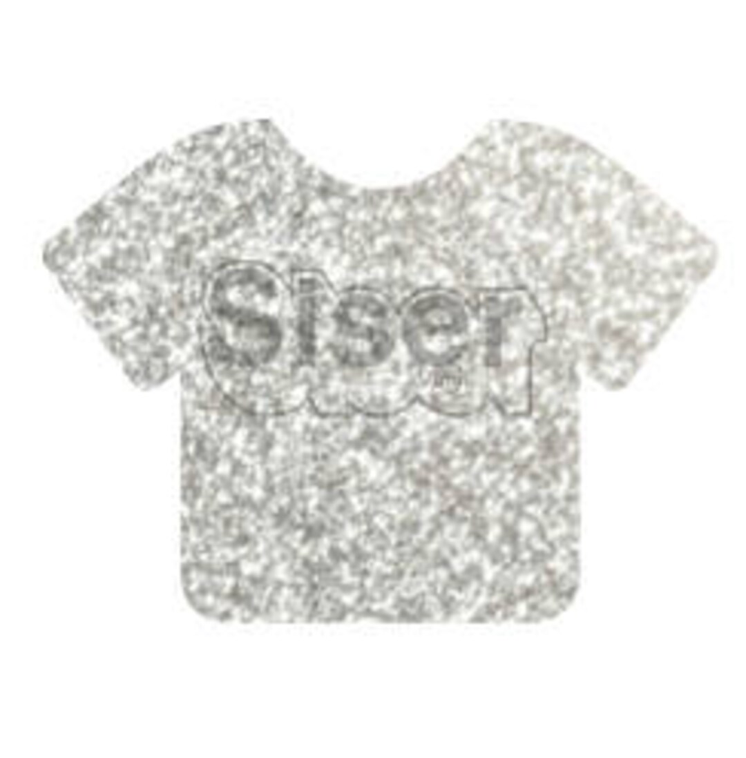Silver Glitter HTV, Siser Silver Glitter Htv, 1 12x20" Silver Siser ...