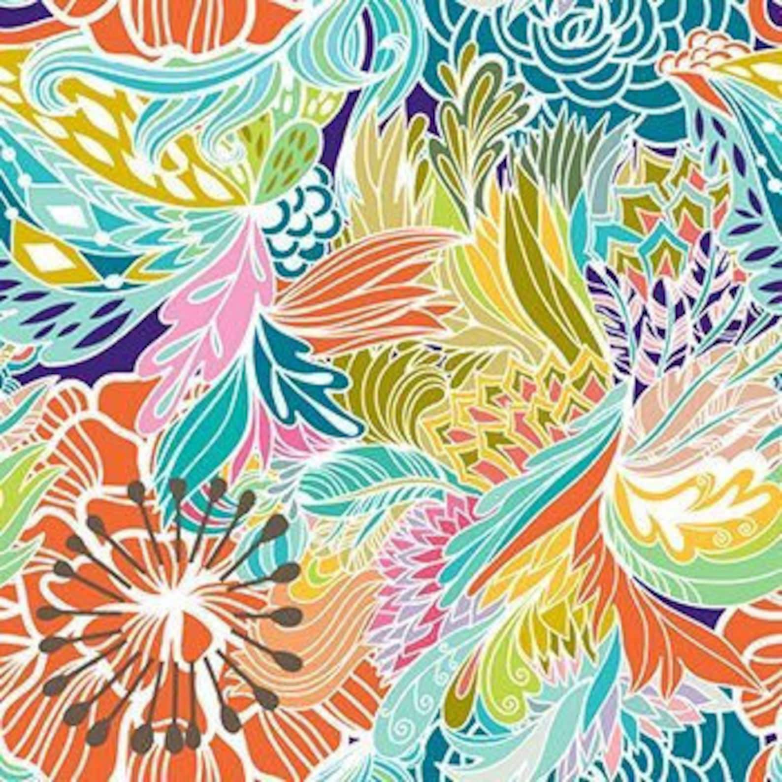 Tropical Paradise Patterned Adhesive Vinyl Laminated Floral - Etsy