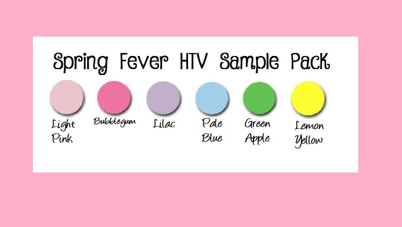 Pastel HTV Set Pastel Siser HTV Pack Siser Easyweed HTV Pink | Etsy