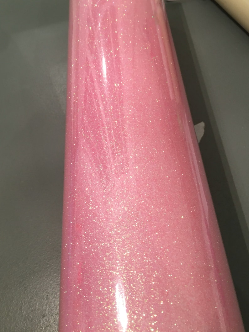 Petal Pink Glitter Heat Transfer Vinyl 12x20 Sheets | Etsy