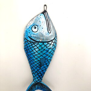 Paper Mache Copper Fish Sculpture, Big Copper Fish Wall Art, Wall ...