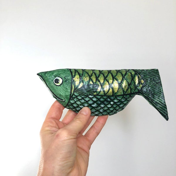 Paper Mache Fish - Etsy