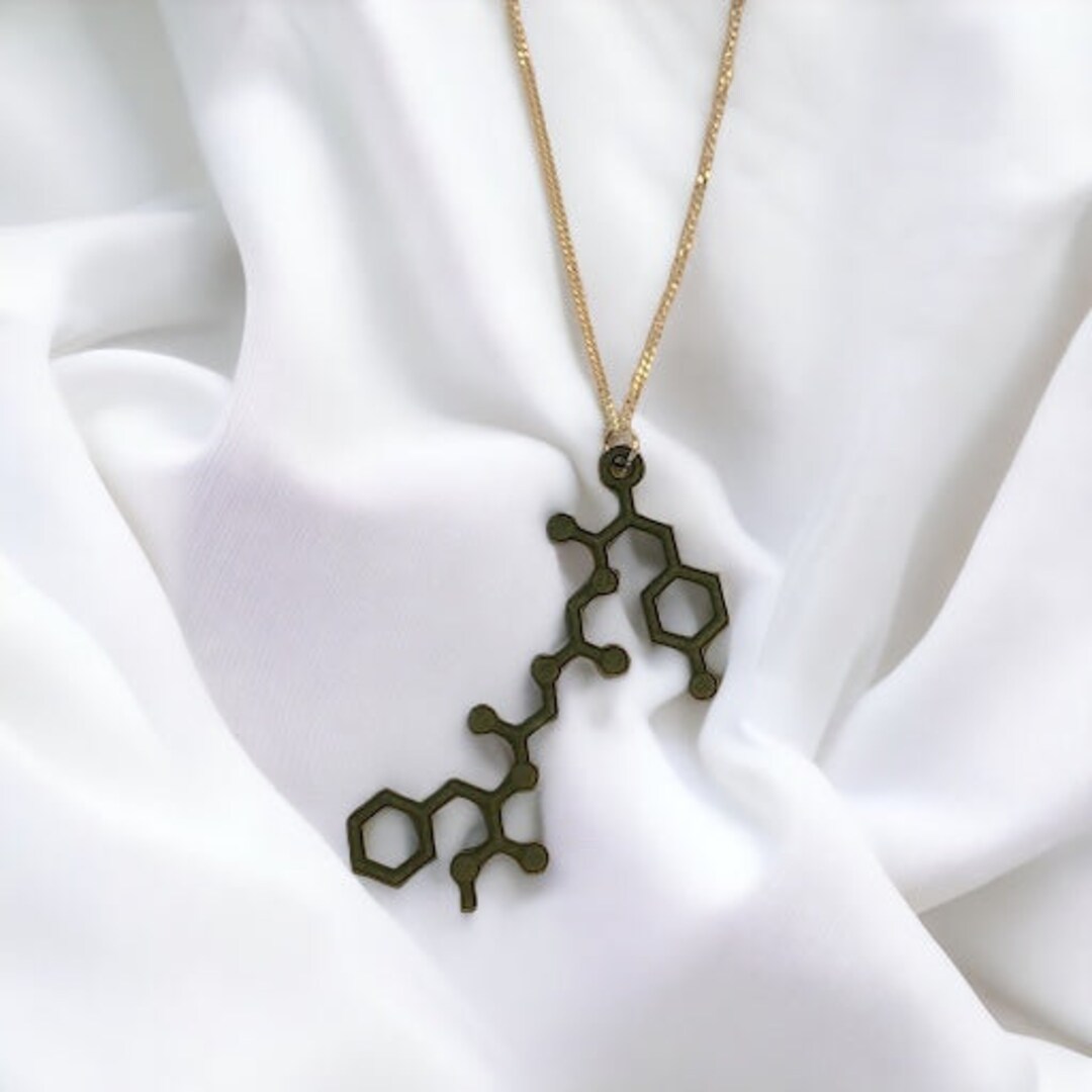 Endorphin Molecule Necklace - Pain Relief, Pleasure, Euphoria, Stress ...