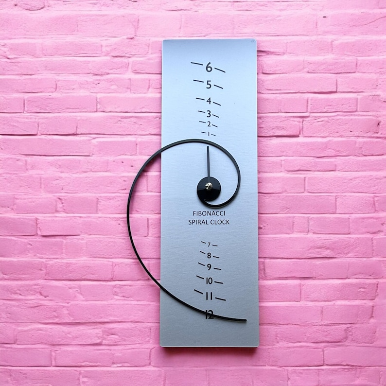 Fibonacci Spiral Clock - Etsy