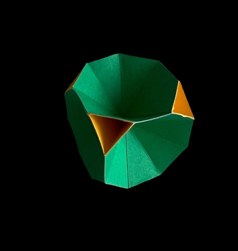 Excavated Polyhedra Series - Make an Excavated Truncated Cube - Etsy