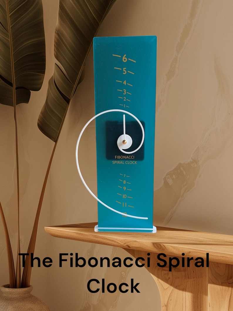 Fibonacci Spiral Clock - Etsy