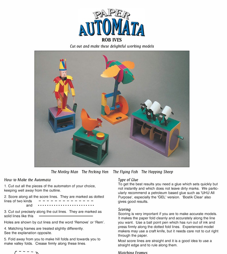 Paper Automata - Etsy