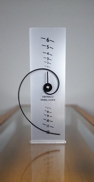 Fibonacci Spiral Clock - Etsy