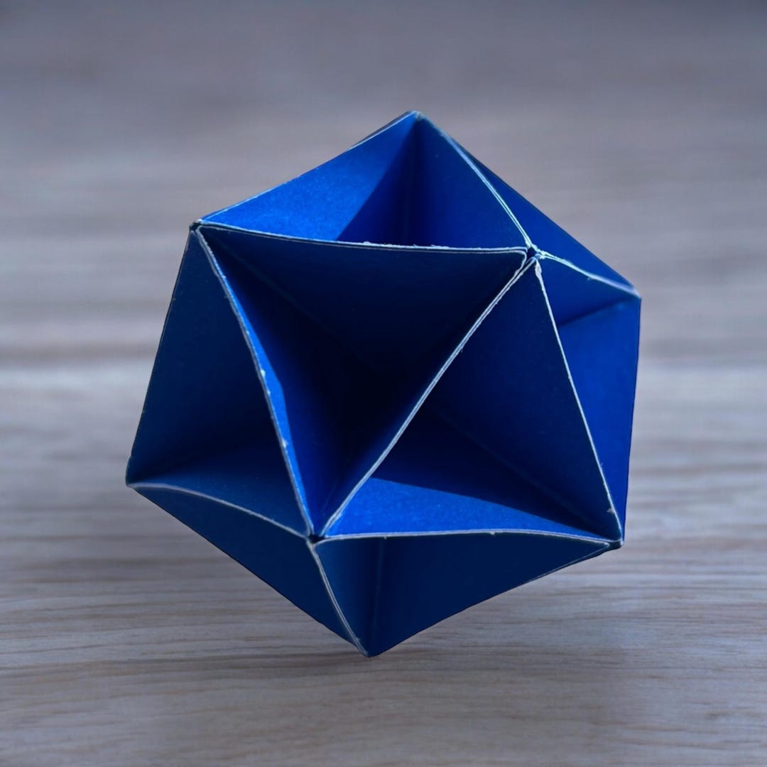 Excavated Polyhedra Series - Make an Excavated Icosahedron - Etsy