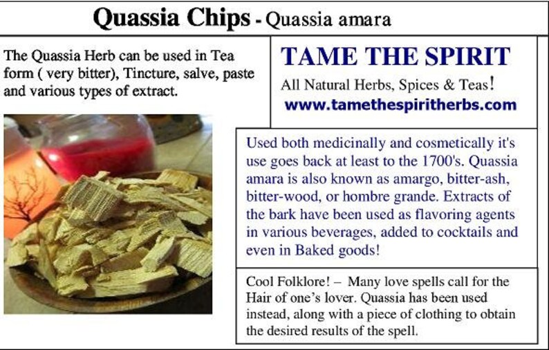 Quassia Chips - Etsy