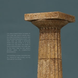 Greek Columns From Hera II Temple and Parthenon • Doric Order Column ...