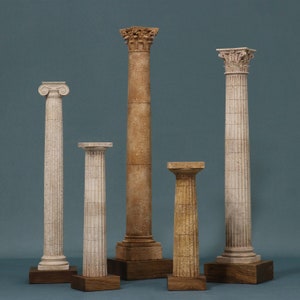 Ancient Columns Set • Architecture Model • Handmade Home Decor • Greek ...