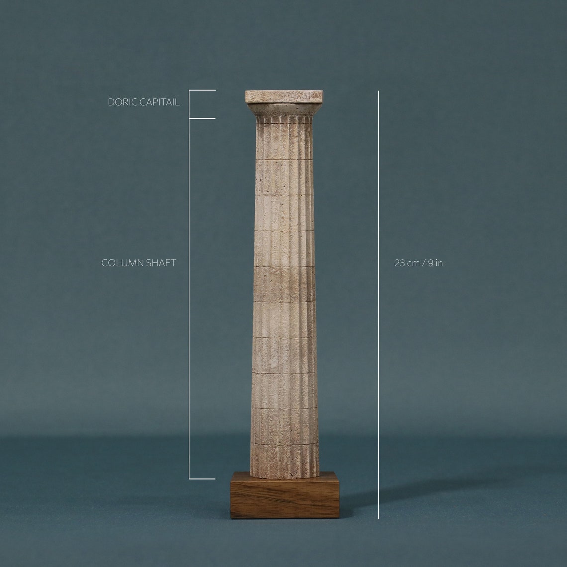 Greek Columns From Hera II Temple and Parthenon • Doric Order Column ...