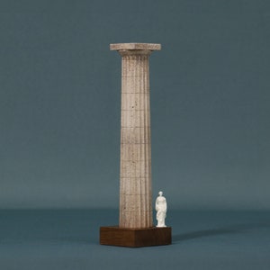 Greek Columns From Hera II Temple and Parthenon • Doric Order Column ...