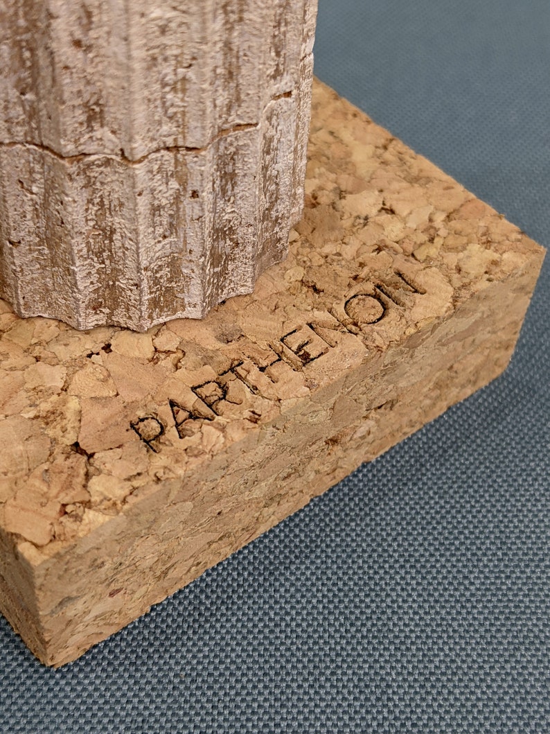 Cork Model Parthenon Column Athens Greece Ancient - Etsy
